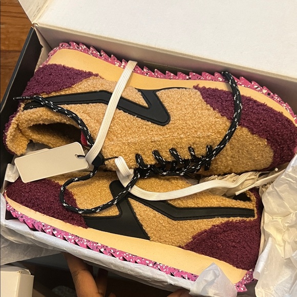 rag & bone | Shoes | Rag Bone Tan And Purple Hightop Sneakers | Poshmark